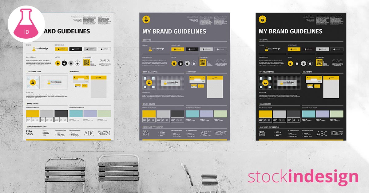 Brand Identity Poster - Brand Guideline Poster Template